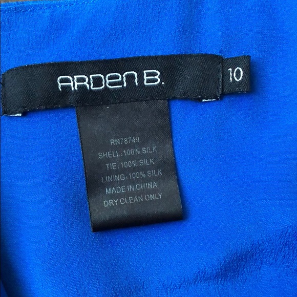 Arden B | Dresses | Arden B Royal Blue Silk Dress | Poshmark